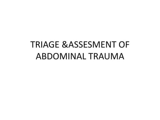 Atls (advance trauma life support) PRIMARY SURVEY | PPT