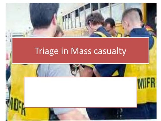 Mass casualty Diagram | PDF