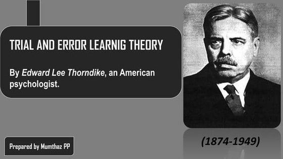 trial and error learning theory by Thorndike | PDF