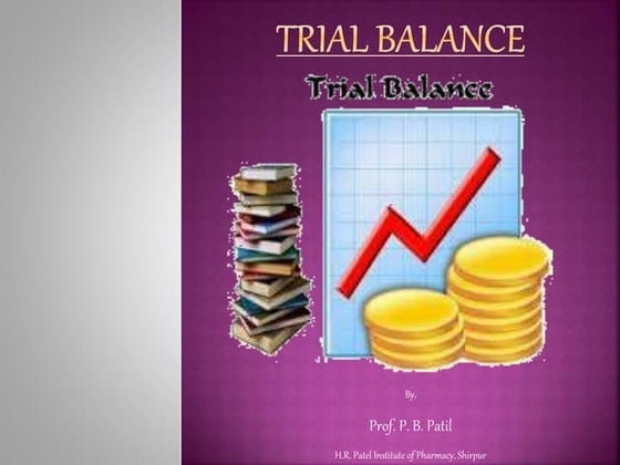 Topic 8 trial balance | PPT
