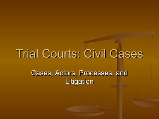 What is civil court | PDF