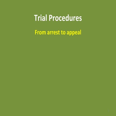 Trial procedures | PPT