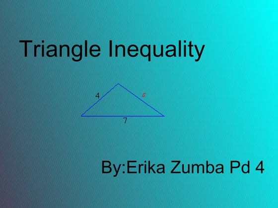 Triangle inequalities | PPT