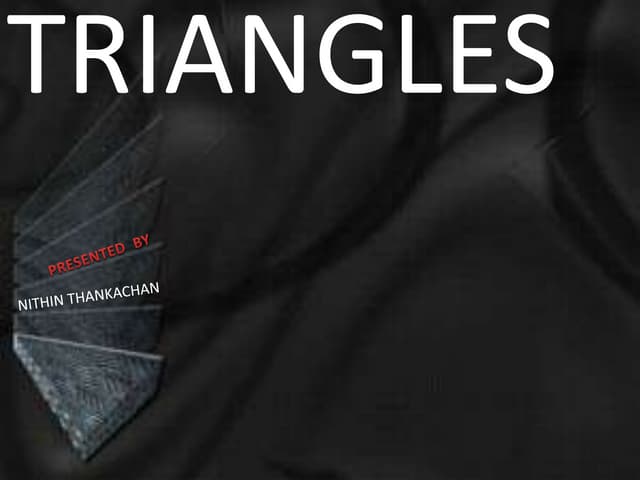 Triangles in daily life | PPTX