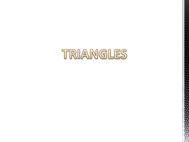 ppt on Triangles Class 9 | PPTX