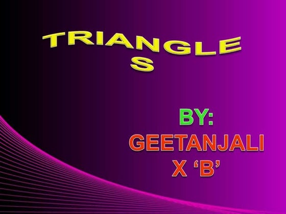 ppt on Triangles Class 9 | PPT