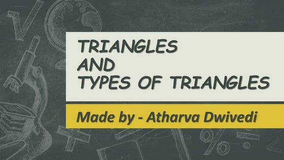 Triangles and its properties | PPT
