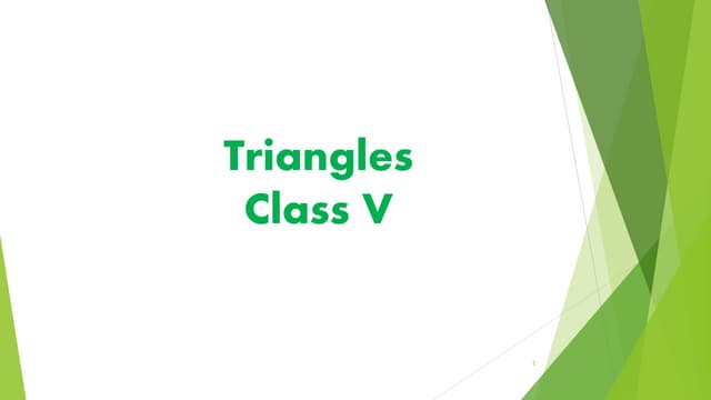 Triangles in daily life | PPTX