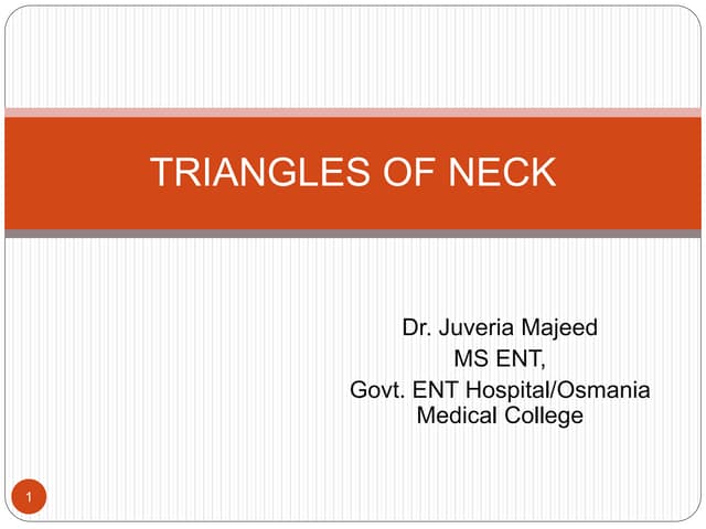 Anatomy of submental and submandibular triangles | PPTX