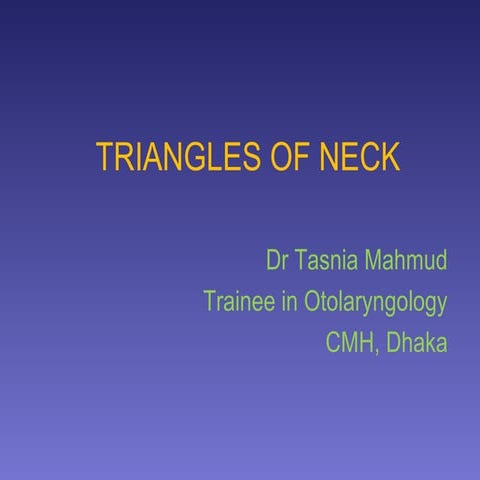 TRIANGLES OF NECK | PDF