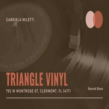Triangle Vinyl Record Store, Clermont Florida | PPT