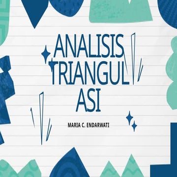 analisa TRIANGULASI data dalam ketahanan | PPTX