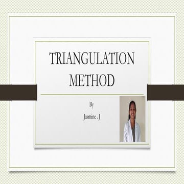 TRIANGULATION METHOD .pptx NURSING RESEARCH | PPTX
