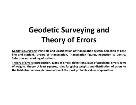 Angular measurement for surveying | PPT