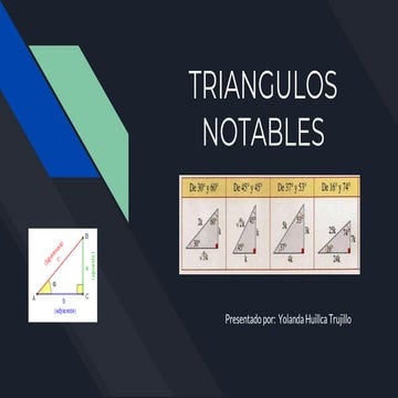 Triangulos Notables Triángulos Notables, Reto Y Ejercicios Propuestos