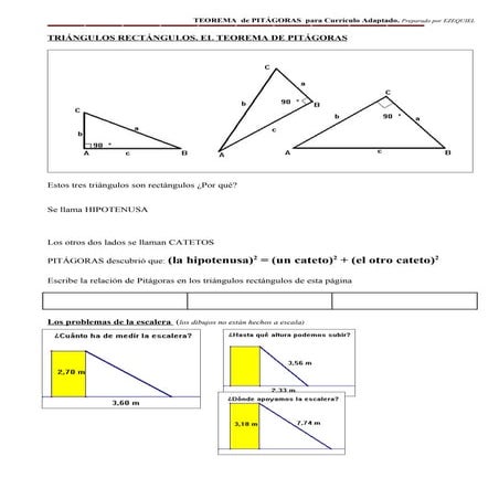 Triangulos rectangulos | DOC