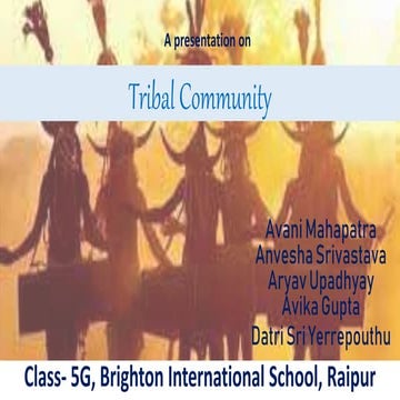Tribal Community.pptx ffgfvvvvvvv5644ggfgdgdsgv | PPT