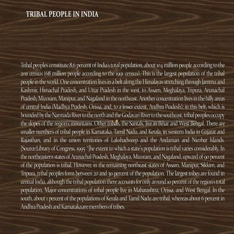 Tribes | PPT | Hinduism | Religion & Spirituality