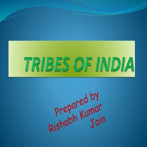 Tribes, Nomads and settled communities in INDIA | DOCX