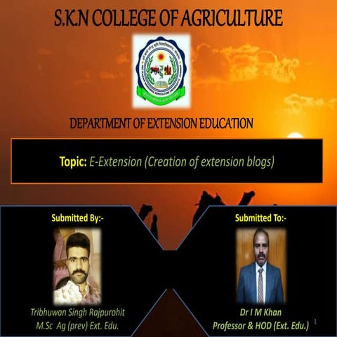 Creation of blogs | PPTX