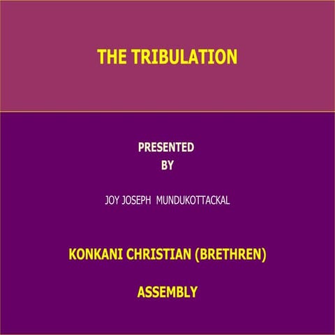 Tribulation | PPT
