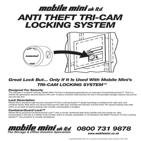 Tri Cam Lock Leaflet | PDF