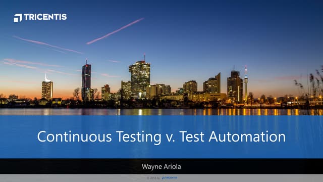 Continuous Testing Vs Test Automation Share On Facebook Share On 8907