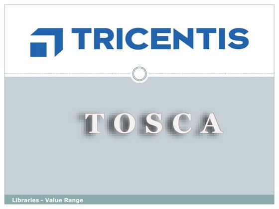 Tosca Properties and Standard module Tips.PDF | Computing | Technology & Computing