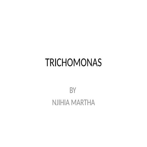 Trichomonas | PPTX