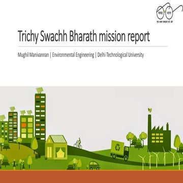 Trichy and its swachh bharath mission | PPTX