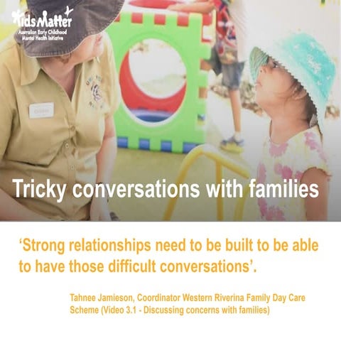 Tricky conversations with families | PPTX