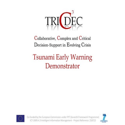 Tridec tsunami-decision-support | PPTX