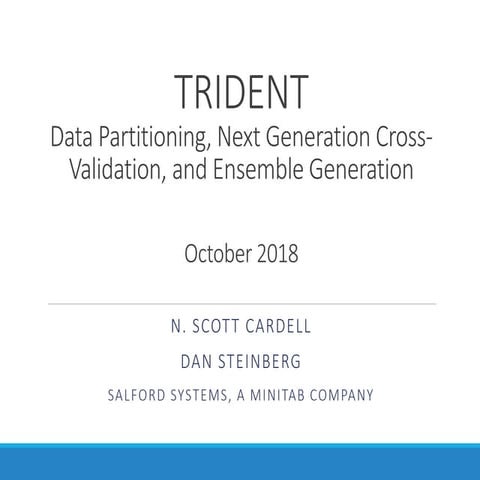Cross Validation And Big Data Partitioning Via Experimental Design Ppt