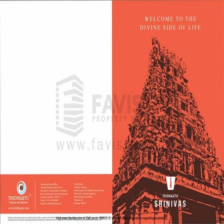 Tridhaatu srinivas brochure 743 Favista Real Estate | PPT