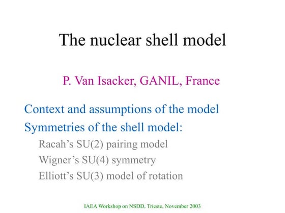 NUCLEAR MODELS AND NUCLEAR FORCES | PPTX