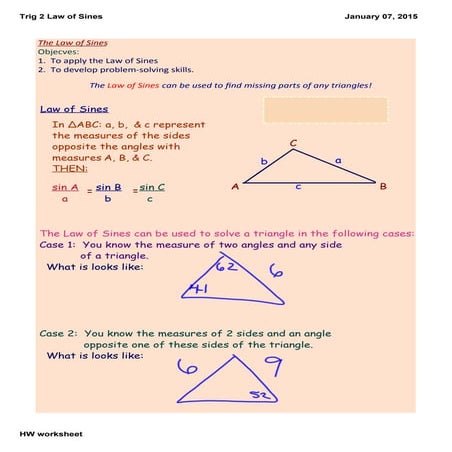 Trig 2 notes | PDF