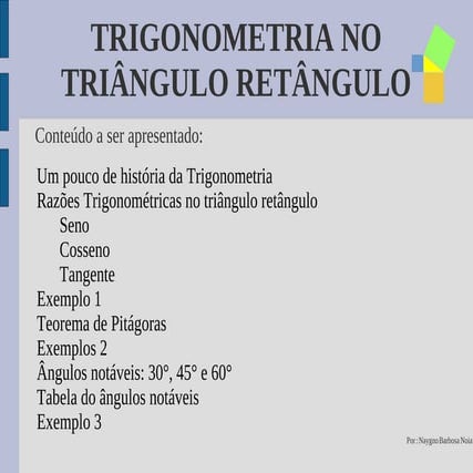 Formulas De Trigonometria Do Triangulo Retangulo Aulas Da May: