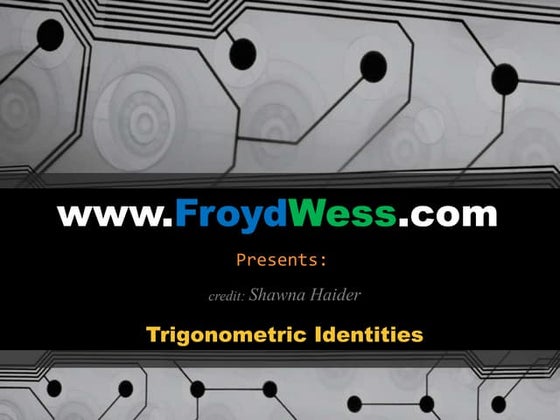 Trigonometric identities simplify | PPT Trigonometric identities simplify | PPT
