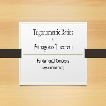 Trigonometric ratios | PPTX