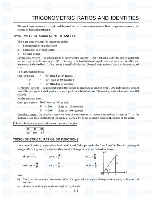 Trigonometry | PPTX