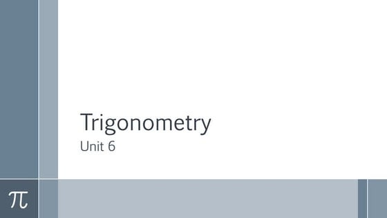 Trigonometry | PPTX