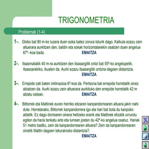 Trigo Problemak | PPT