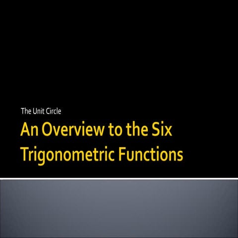 Trig overview | PPT