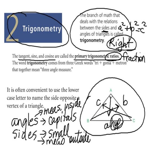 Trig Ratios notes | PPT