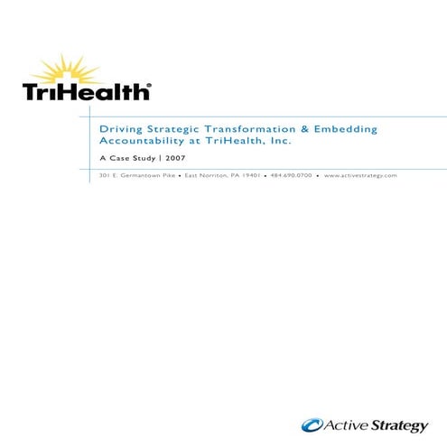 TriHealth: a case study (2007) | PDF
