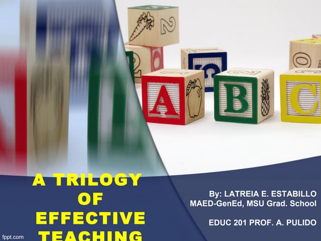 Characteristics of effective teaching | PPTX