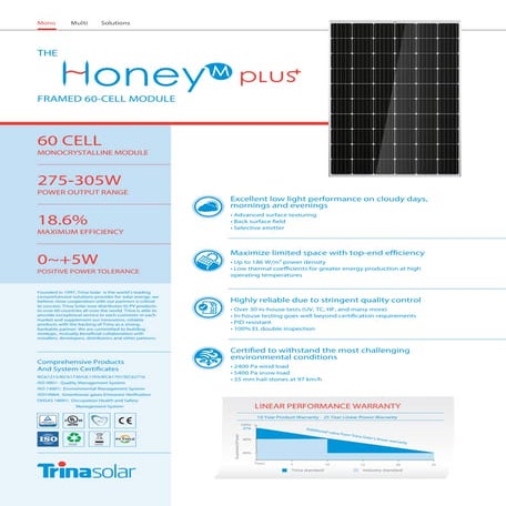 Trina honey-mono-300w | PDF