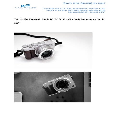 Trải nghiệm máy ảnh Lumic DMC -LX100 | PDF