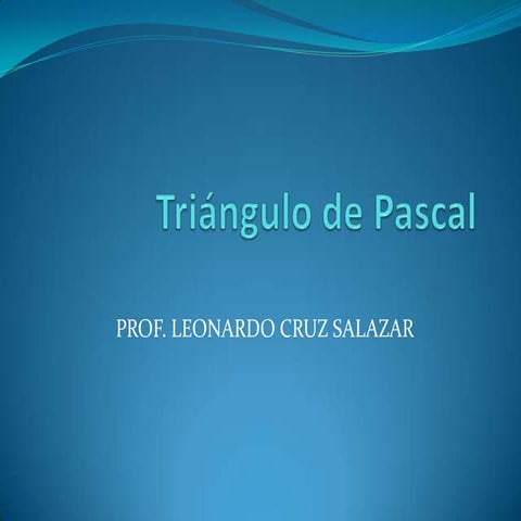 Triángulo de pascal | PPT