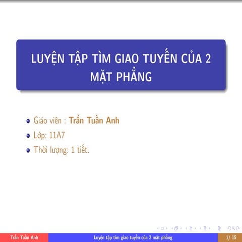 [Trinh chieu] luyen tap tim giao tuyen | PDF